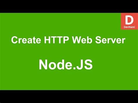 Learn Node JS Create HTTP Web Server - Mind Luster