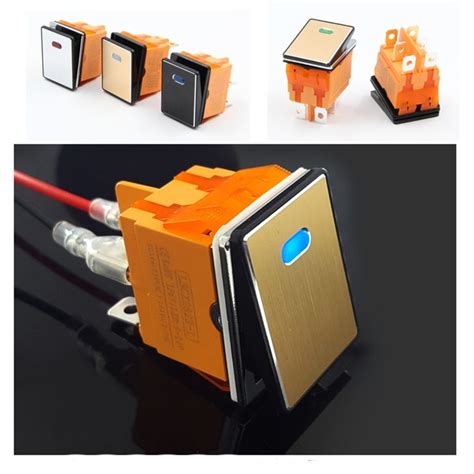 Pcs Ship Type Rocket Switch Metal Waterproof Rocker Switch A V Power Switch Feet Files