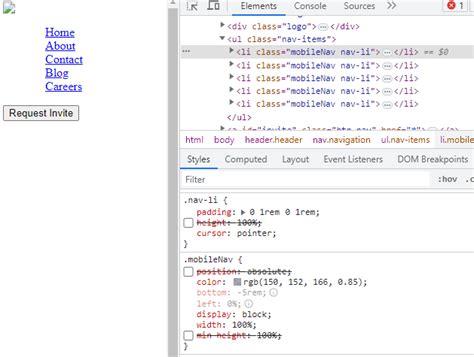 Html Li Will Not Stack Above Each Other On Mobile Stack Overflow