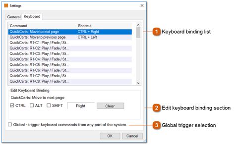 Keyboard Settings