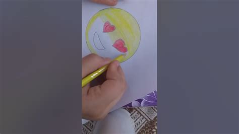 طريقة رسم إيموجي 😍 Youtube