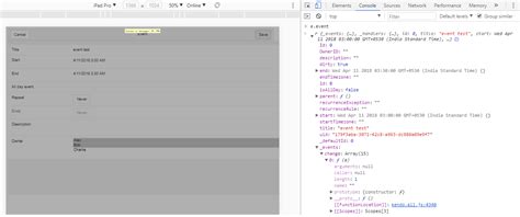 multiple resources does not work in ipad kendo scheduler stack overflow
