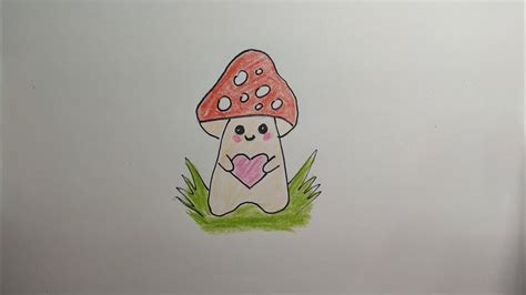 Як намалювати простий малюнок ОСІНЬ ГРИБ МУХОМОР Simple Drawing Step By Step Draw A Mushroom
