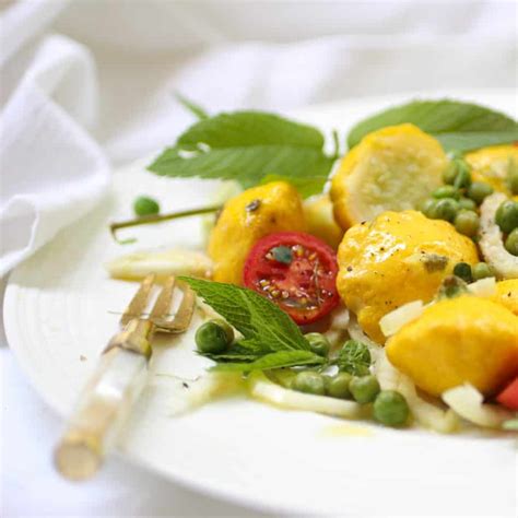 Patty Pan Squash And Pea Salad Plant Magic