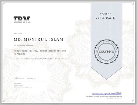 Monirul Islam On Linkedin Cybersecurity Ibm Coursera