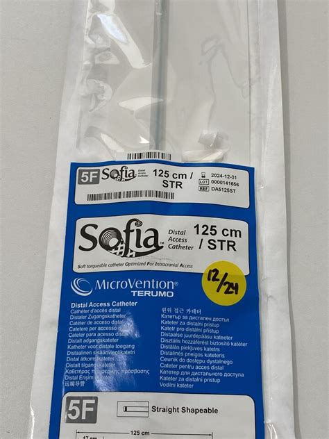 New Microvention Sofia Distal Access Catheter Straight Shapeable