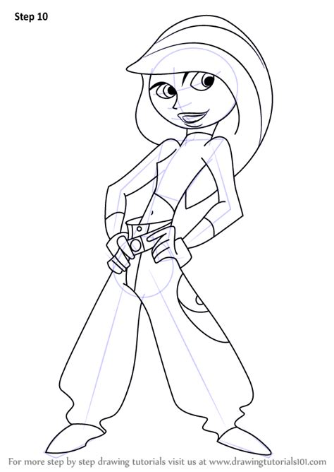 How To Draw Kim Possible Kim Possible Step By Step