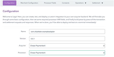 Configurations Documentation