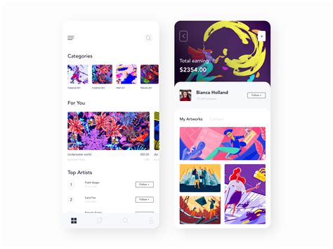 Art Selling App Ui Design By Istiak Mahmud Remon On Dribbble