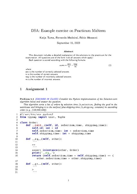 Dsa Example Midterm Question Dsa Example Exercise On Practicum