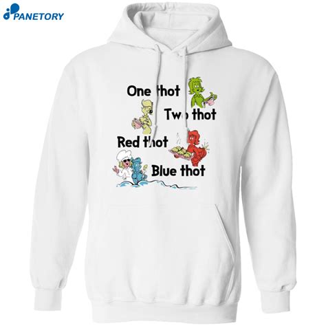 One Thot Two Thot Red Thot Blue Thot Shirt 2025