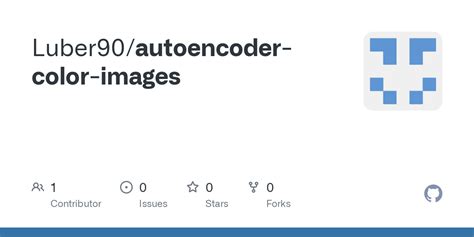 Github Luber90autoencoder Color Images