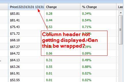 ExtJS 4 Wrapping The Column Headers In Grid Panel Stack Overflow