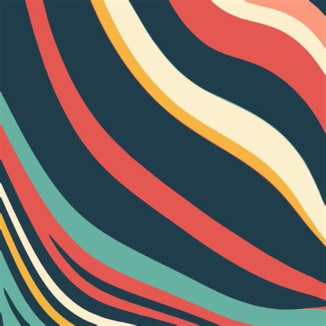 Free Vector Retro Abstract Stripe Background Design