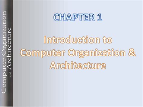 SOLUTION: Computer organization and architecture - Studypool