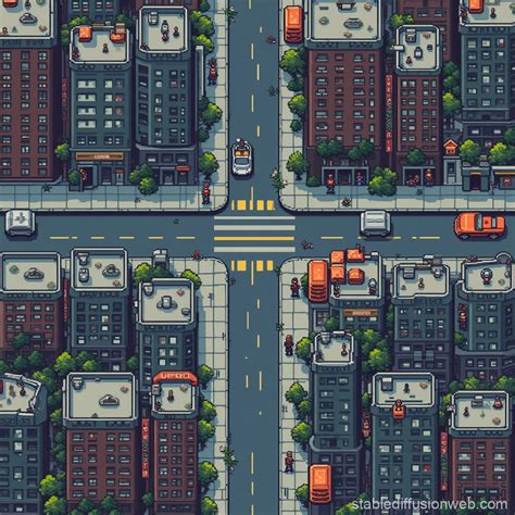 Top Down City Prompts Stable Diffusion Online