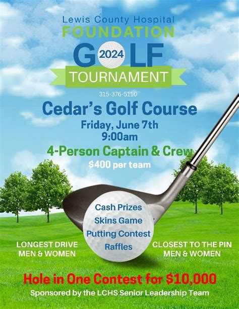 Lewis County Hospital Foundation To Host Annual Golf Tournament