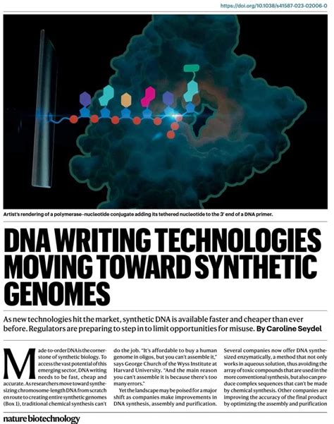 Hanaa Fayed On Linkedin Dna Writing Technologies Moving Toward