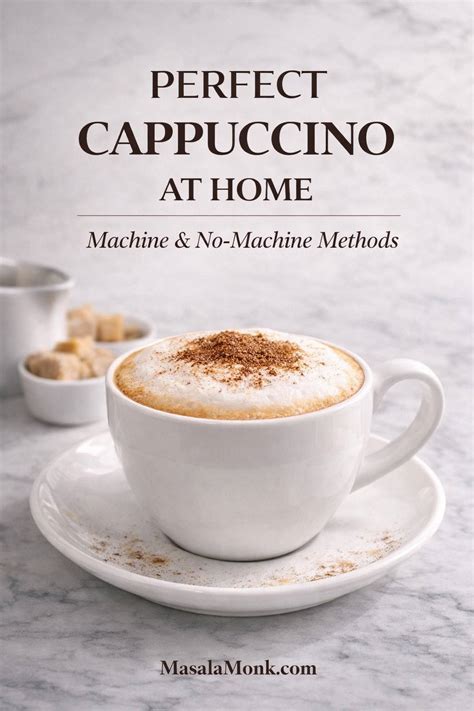 Cappuccino Recipe Café Style With Or Without A Machine Masala Monk