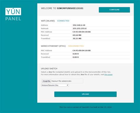 Getting Started With The Arduino Yún Shield Arduino