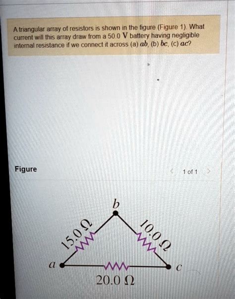 a triangular array of resistors is shown in the figure figure 1 what