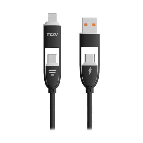 Moov Cb08 สายชาร์จ 4 In 1 Fast Charging 60w ยาว 1 5 เมตร