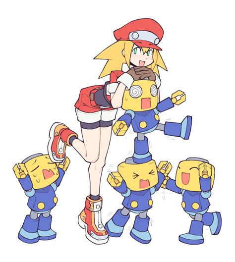 Roll Caskett And Servbot Mega Man And 1 More Drawn By Fujimna Danbooru