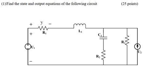 solved 1 ﻿find the state and output equations of the