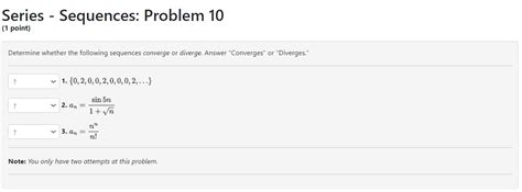 Solved Series Sequences Problem Point Determine Chegg