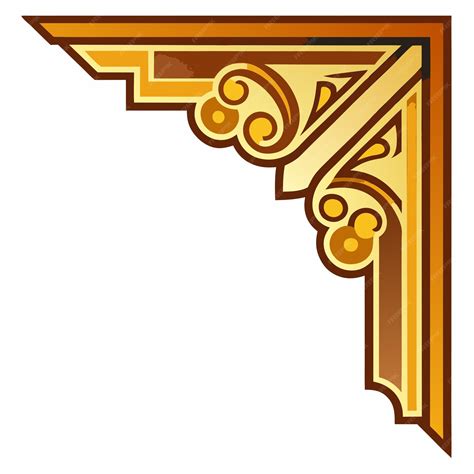Corner Design Vector Elegant And Decorative Premium Ai Generated Vector