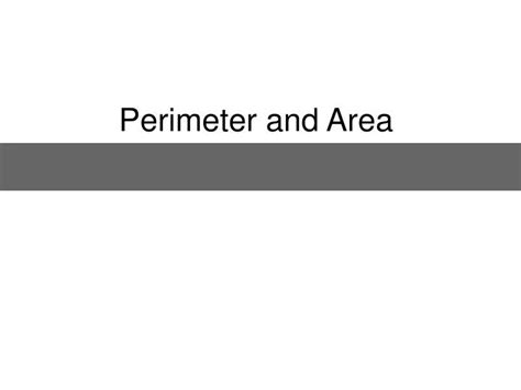 PPT Perimeter And Area PowerPoint Presentation Free Download ID