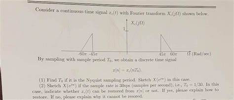 Solved Consider A Continuous Time Signal Z T With Fourier Chegg