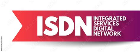 Isdn Integrated Services Digital Network Set Of Communication Standards For Simultaneous