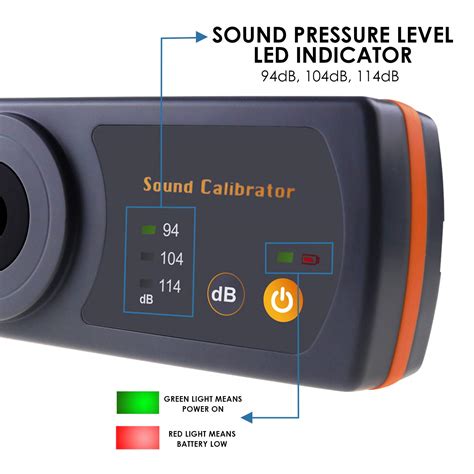 Sound Level Calibrator Precise Decibel Meter Calibrator 94db And 104db And 114db Calibrator With
