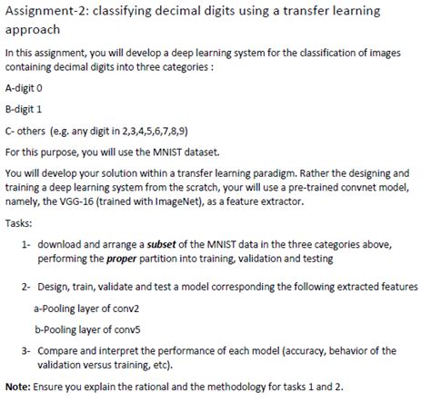 Assignment 2 Classifying Decimal Digits Using A