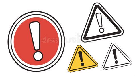 Warning Signs Vector Set Danger And Alert Symbols Caution Icon Collection Vector Design