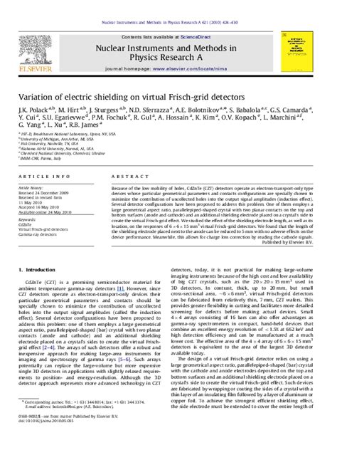 pdf variation of electric shielding on virtual frisch grid detectors