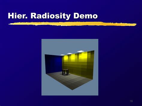 Ppt Hierarchical Radiosity With Multiresolution Meshes Powerpoint Presentation Id3051427
