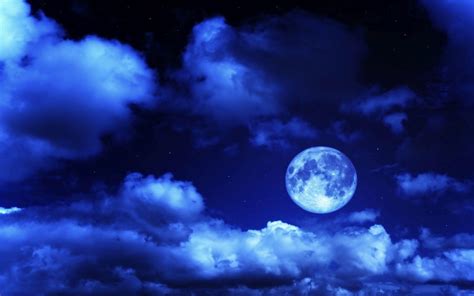 Blue Sky Moon Wallpapers Top Free Blue Sky Moon Backgrounds