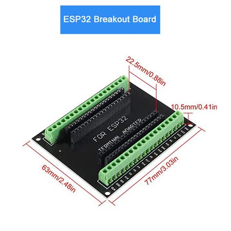 Esp32 Breakout Board Gpio Esp32s Esp32 Development Ubuy India