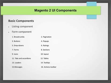 Magento 2 Ui Components Overview Ppt