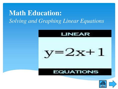 PPT Math Education Solving And Graphing Linear Equations PowerPoint Presentation ID