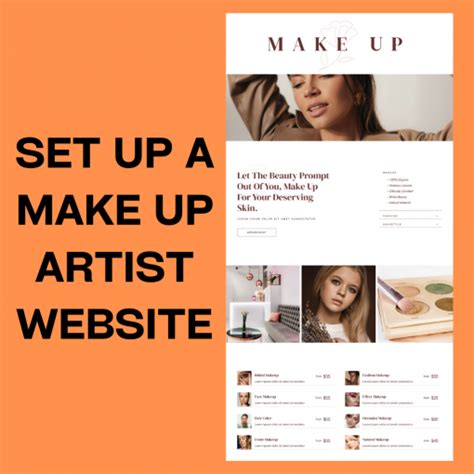 SET UP A MAKEUP ARTIST WEBSITE Divi Websites Website Design With Divi Theme