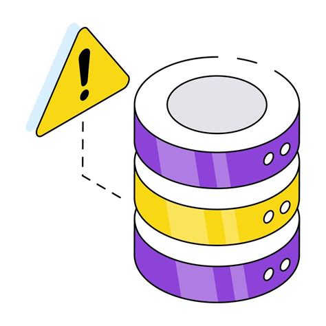 A Unique Design Icon Of Database Error 75429409 Vector Art At Vecteezy