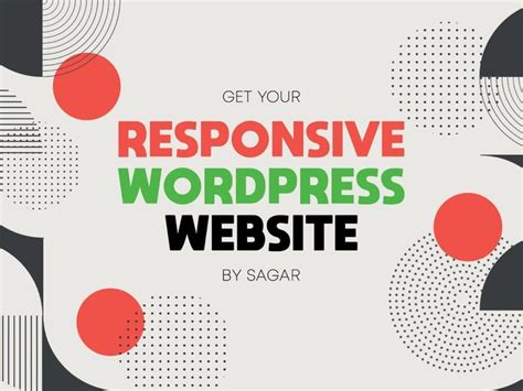 responsive wordpress website design or website redesign upwork
