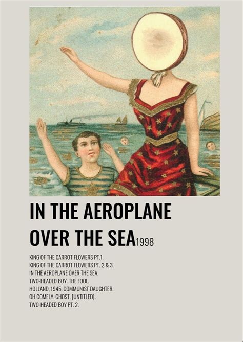In The Aeroplane Over The Sea Neutral Milk Hotel Music Poster Album