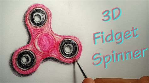 Drawing A 3d Fidget Spinner Youtube