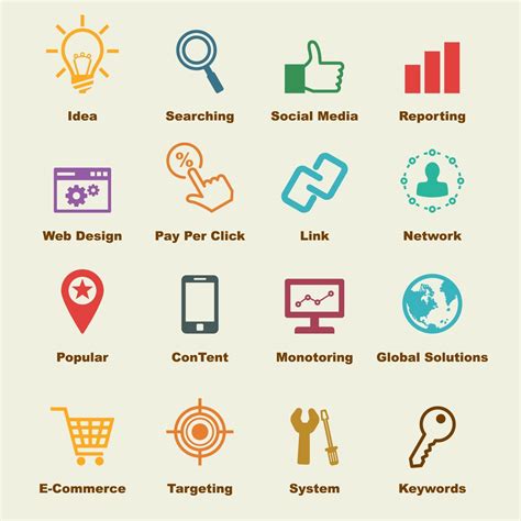 Seo Vector Elements 2181067 Vector Art At Vecteezy