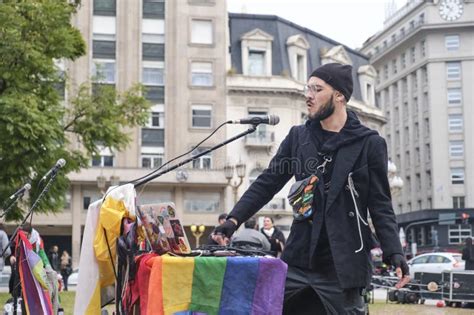 Non Binary Visibility Protest In Buenos Aires Argentina Editorial Photography Image Of