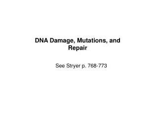 PPT DNA Mutations And Repair PowerPoint Presentation Free Download ID 6701886